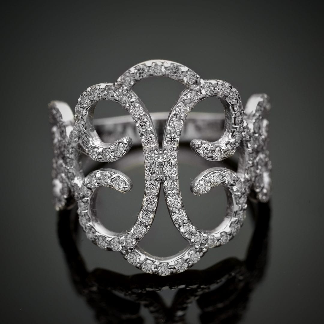 Diamond Scroll Ring - John Marmo